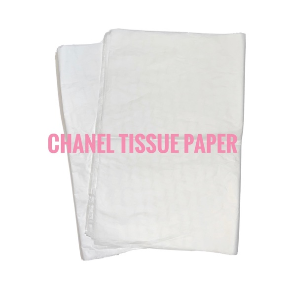 CHANEL | Party Supplies | Chanel Logo Writing White Tissue Paper Square ...